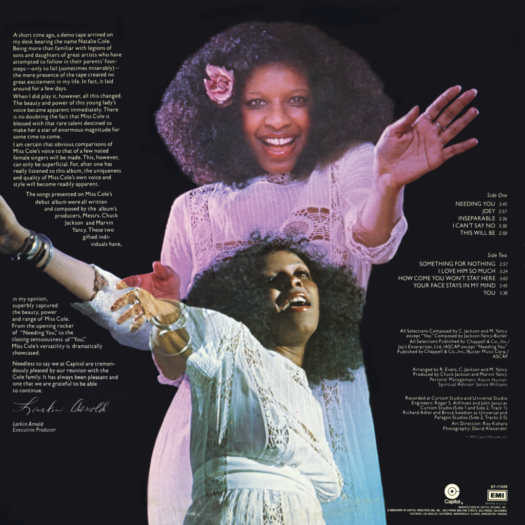 Natalie Cole – Inseparable | Vinyl Album Covers.com