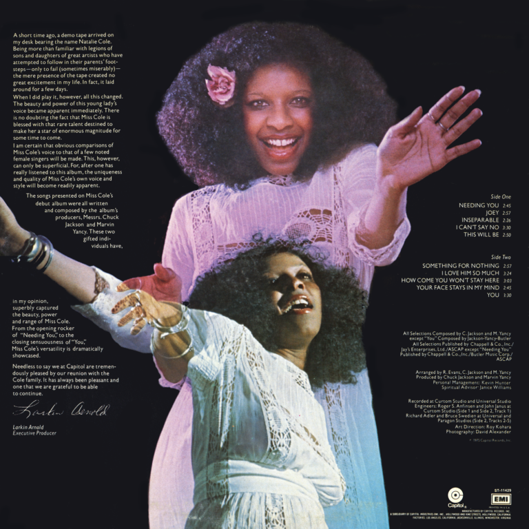 Natalie Cole – Inseparable | Vinyl Album Covers.com